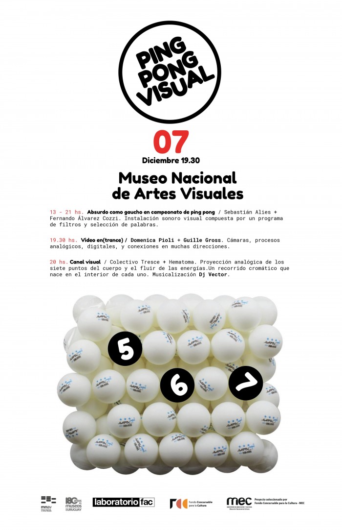 Ping Pong Visual - Partidas 5, 6 y 7 - Museo Nacional de Artes Visuales