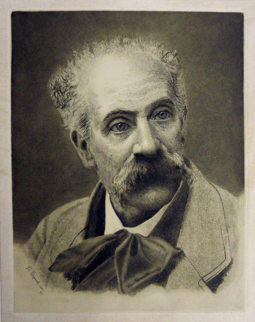 Obra: Retrato de Fattori - Museo Nacional de Artes Visuales